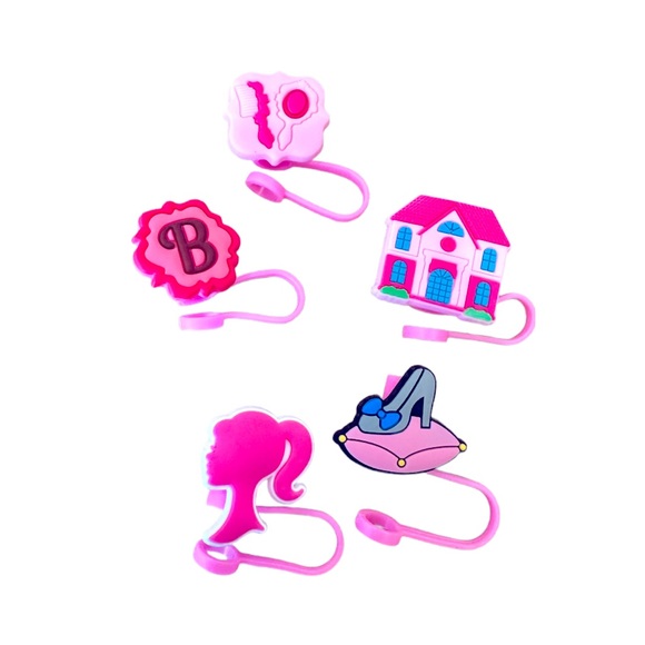 Barbie | Dining | Barbie Reuseable Straw Stanley Toppers | Poshmark
